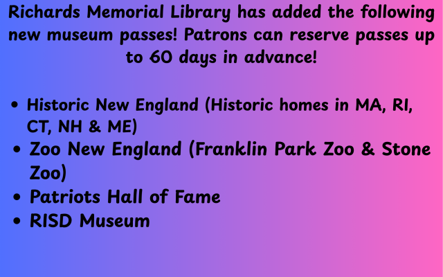 Home | Richards Memorial Library